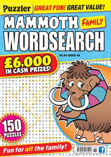 Mammoth Family Wordsearch Magazine Subscription UK Offer
